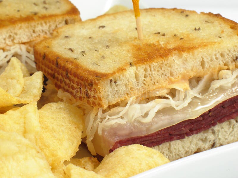 Reuben & Chips stock image. Image of irish, island - 4660099