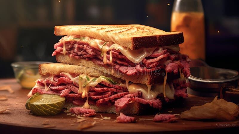 Ruben Sandwich Stock Illustrations – 12 Ruben Sandwich Stock ...