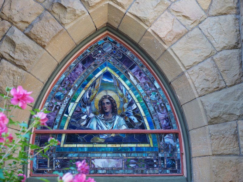 Reuleaux Triangle Style Church Window Stock Photo - Image of religious ...