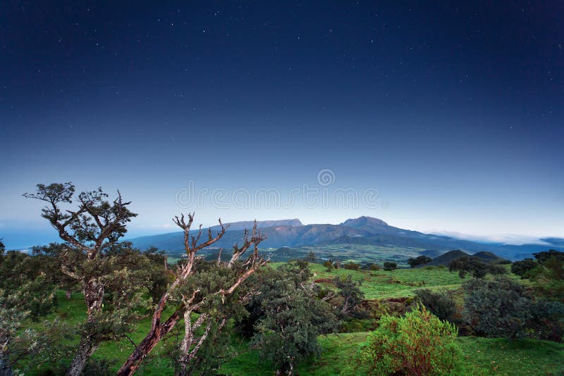 Reunion Island Park & Mountain Stock Image - Image of national, land ...