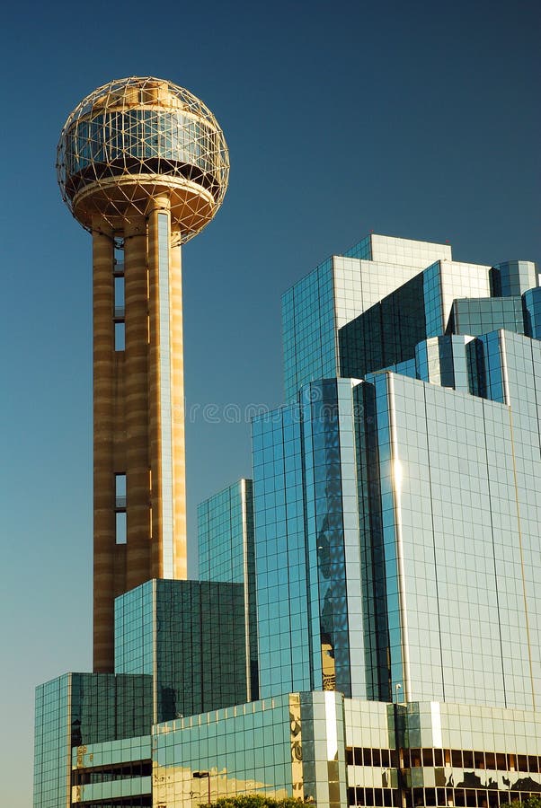Reunion Tower Dallas stock photo. Image of landscape - 82160178