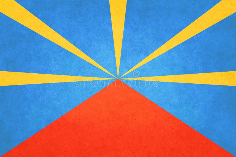 Reunion - vintage flag stock image. Image of symbol - 371973627