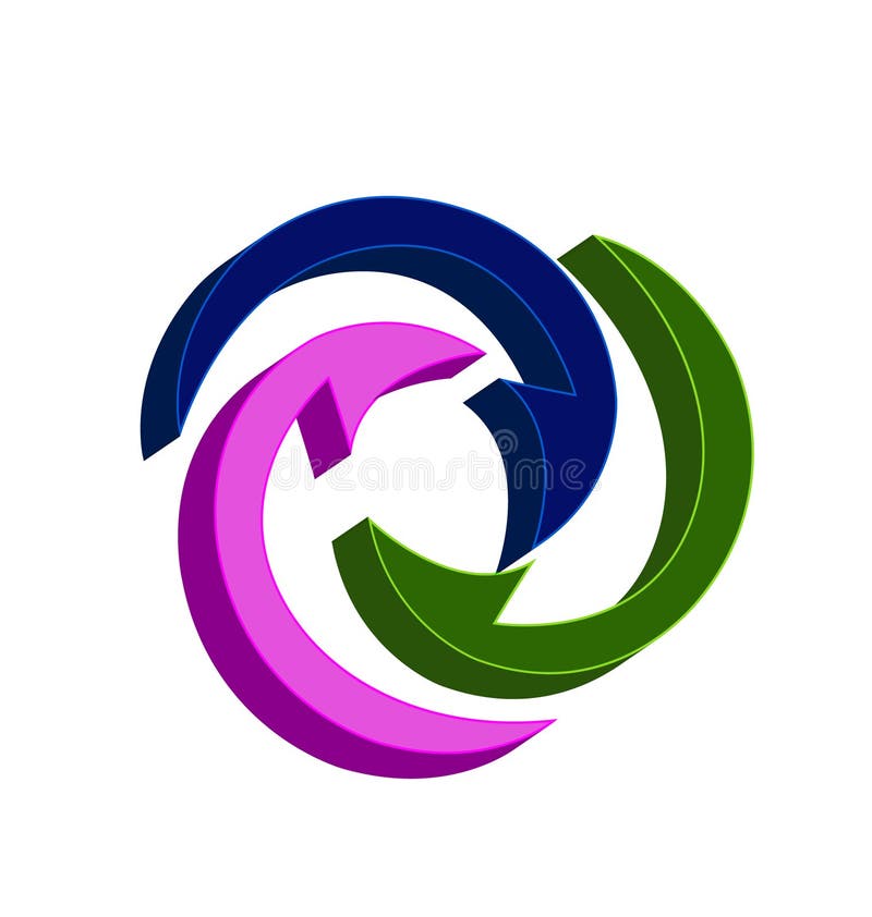 Reusable Arrows Icon Vector Stock Vector - Illustration of clip, paper ...