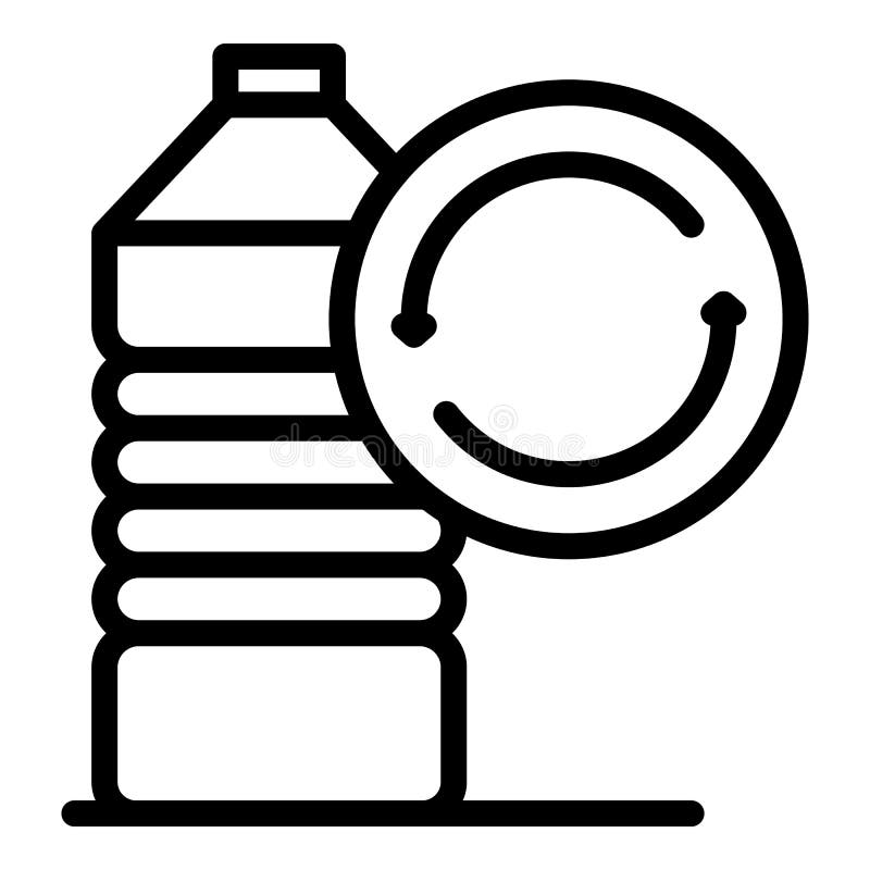 Reusable Bottle Icon or Logo Isolated Sign Symbol Vector Illustration ...