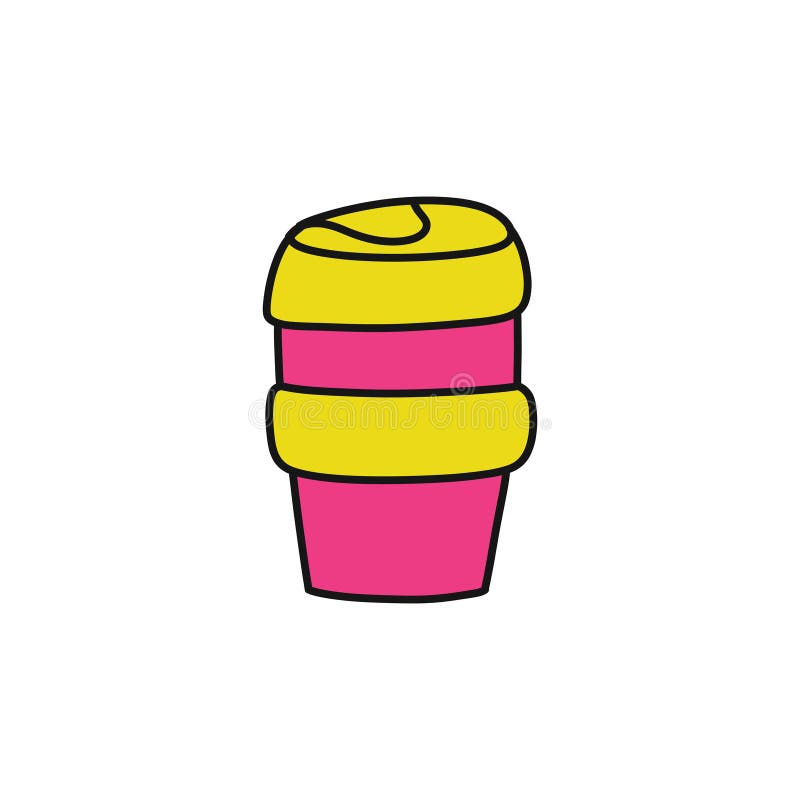 Reusable Coffee Cup Stock Illustrations – 1,452 Reusable Coffee Cup ...