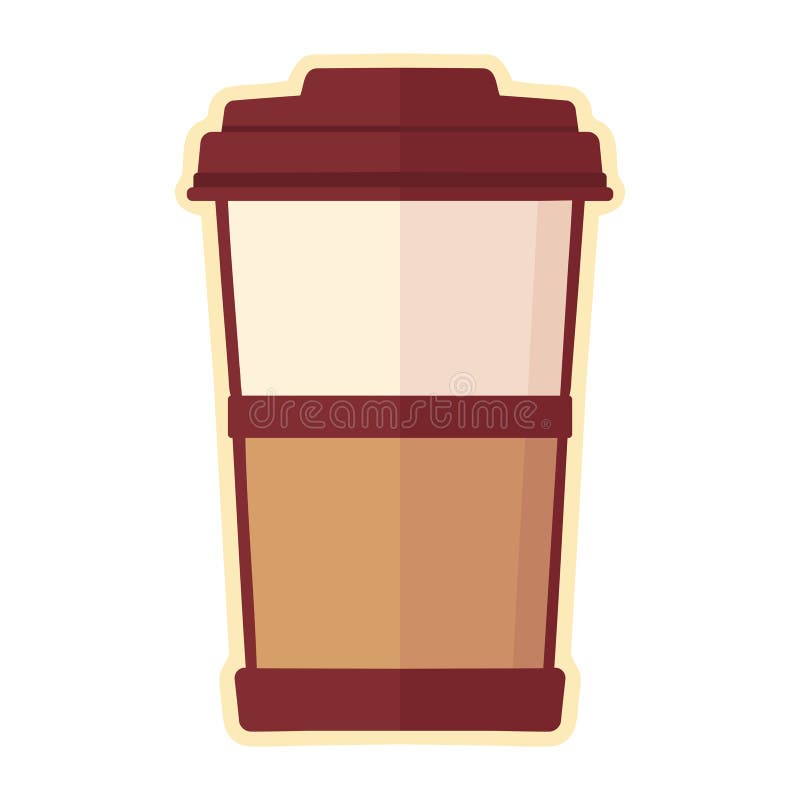 Reusable Coffee Cup Drink Design Stock Vector - Illustration of ...