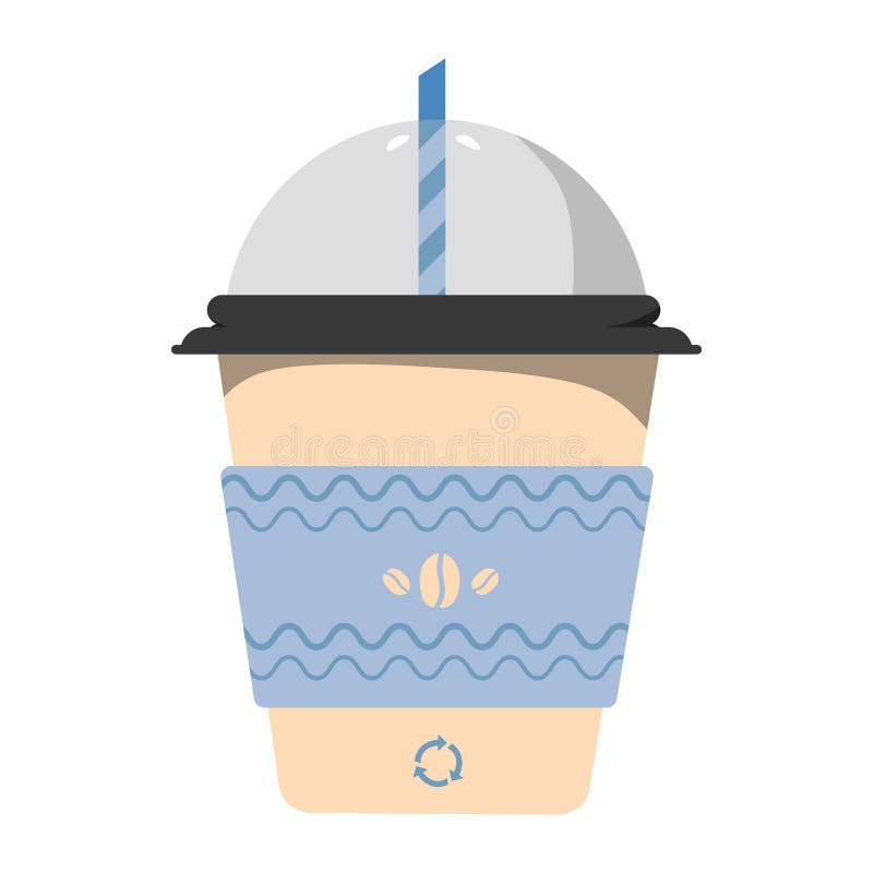 Reusable coffee cup icon stock vector. Illustration of vector - 291806622