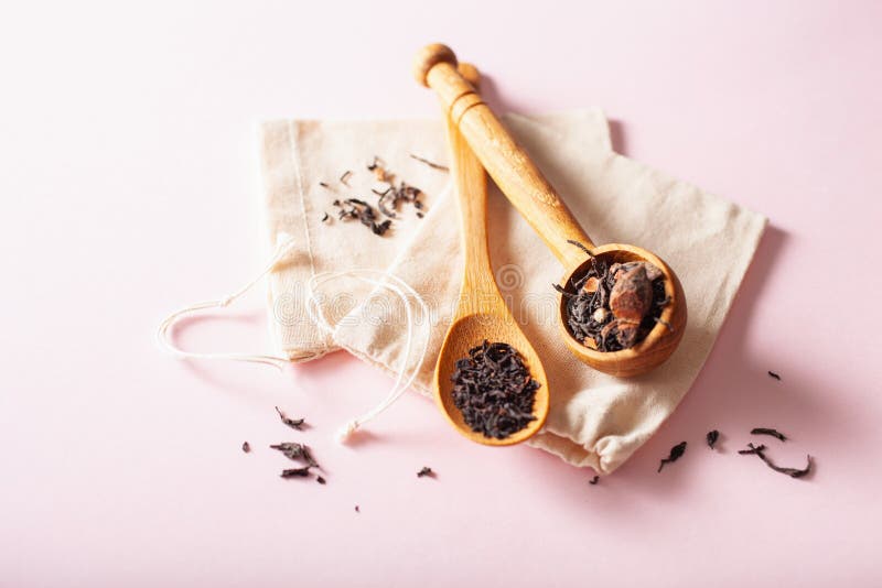 Reusable Cotton Tea Bag, Eco Zero Waste Concept Stock Photo - Image of ...