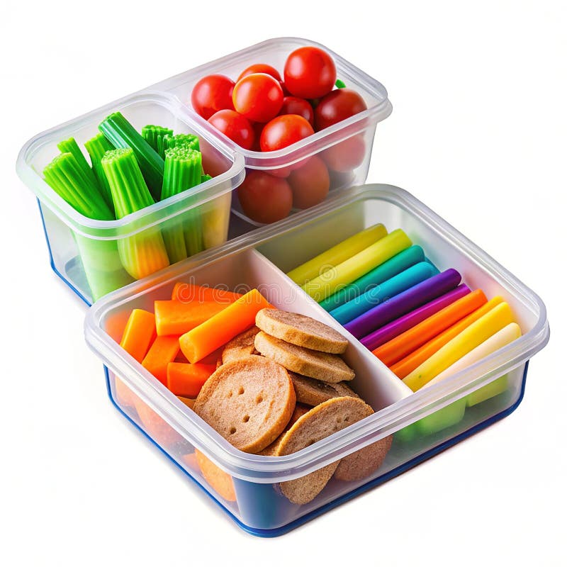 Reusable Doodle Friendly Snack Box Stock Illustrations – 4 Reusable ...