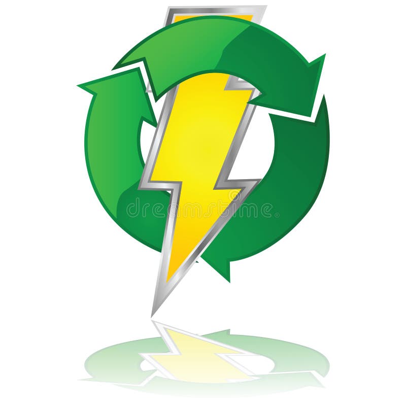 Reusable energy stock vector. Illustration of bright - 27665753
