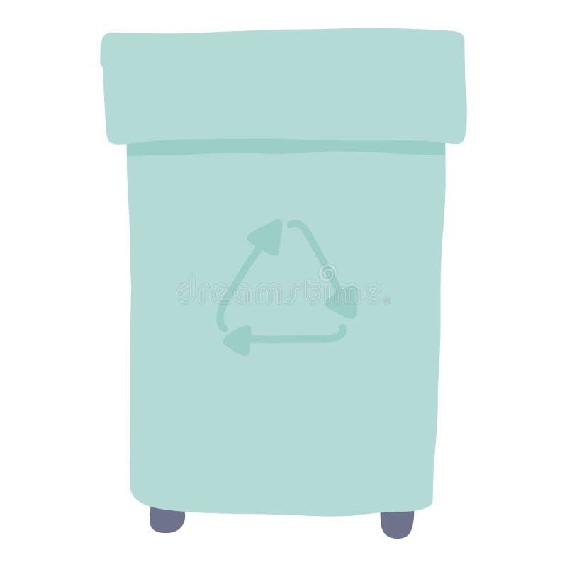 Reusable Garbage Box Element. Recycling Plastic, Zero Waste and Eco ...