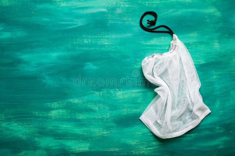 Reusable Mesh Nylon Bag, Plastic Free Zero Waste Concept Stock Photo ...