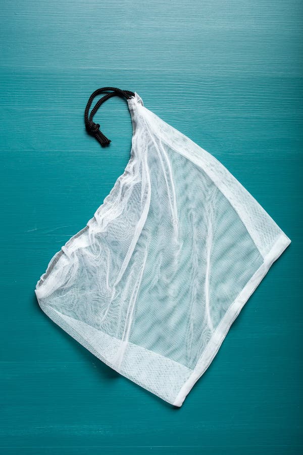 Reusable Mesh Nylon Bag, Plastic Free Zero Waste Concept Stock Image ...