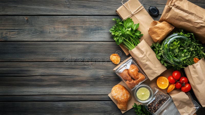 Reusable Packaging Highlighting Eco-conscious Consumption Stock ...