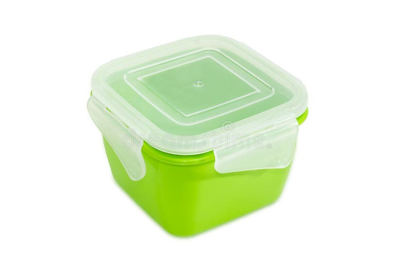 Reusable Plastic Food Storage Container for Home Use Stock Image ...