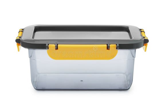 Reusable Translucent Plastic Food Container Stock Image - Image of ...