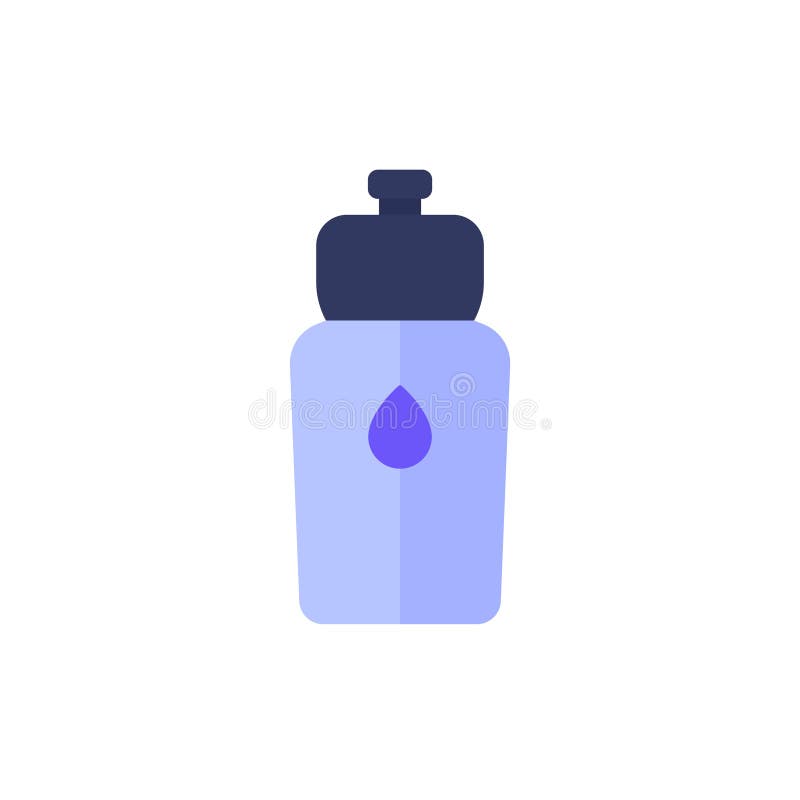Reusable Water Bottle Icon on White, Flat Vector Stock Vector ...
