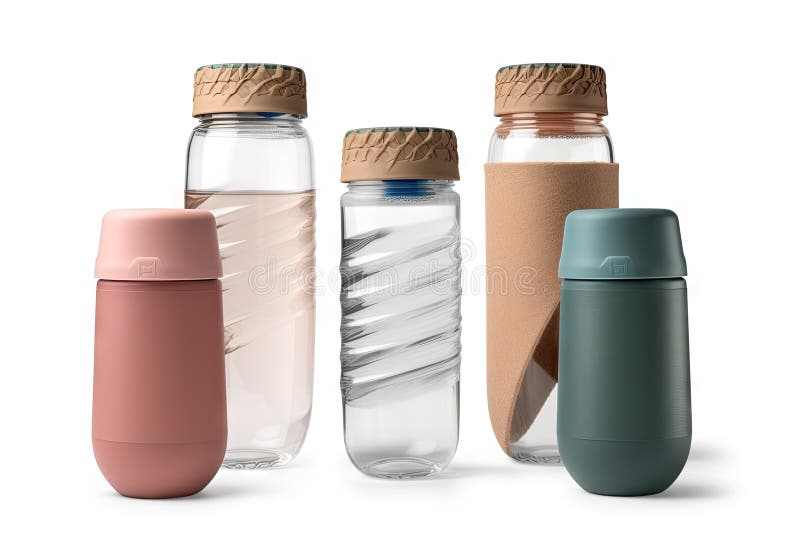 A Reusable Water Bottle with a Unique and Sustainable Design Stock ...