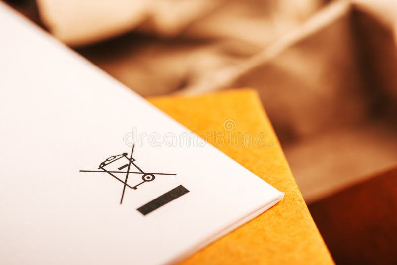 Reusable White Paper with Zero Waste Sign Stock Photo - Image of ...