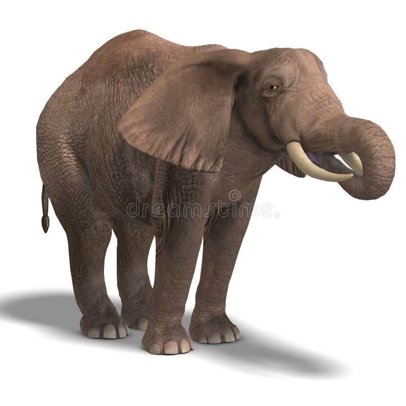 Reusachtige olifant stock illustratie. Illustration of monsterlijk ...