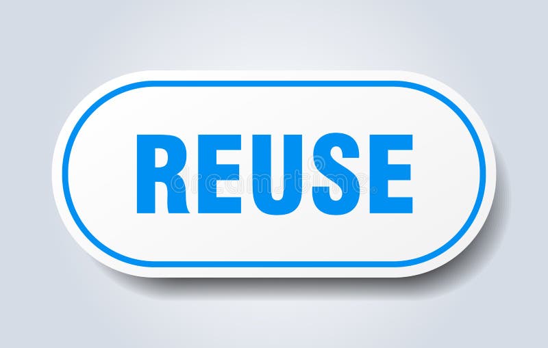 Reuse Sign on Hand Silhouette on Recycled Paper. Stock Vector ...