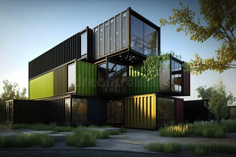 Reusing Old Shipping Containers for Eco-friendly Office Building Stock ...