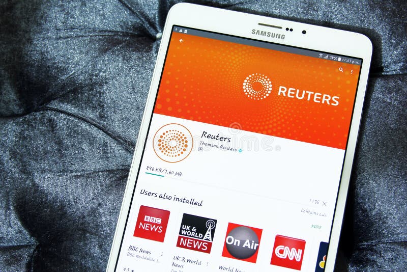Reuters App on Google Play Store Editorial Photography - Image of ...