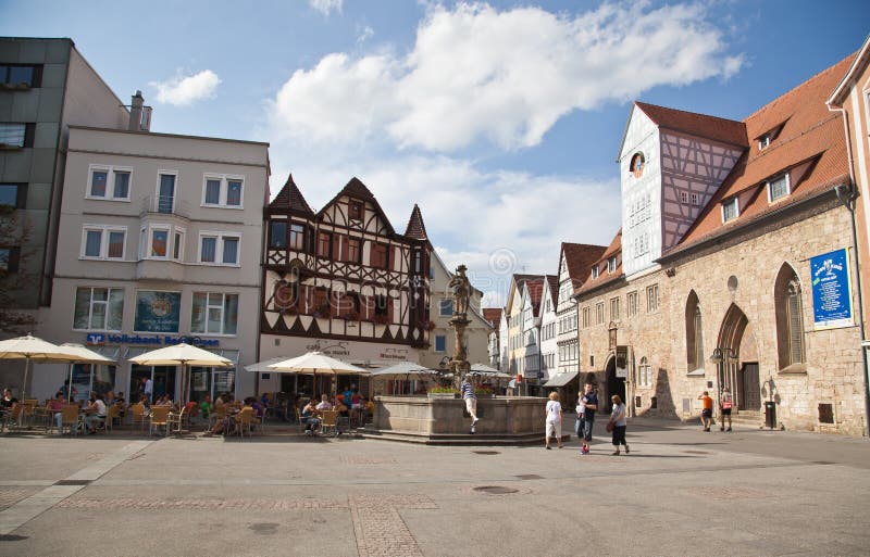 Reutlingen Marktplatz redaktionelles stockbild. Bild von systeme ...
