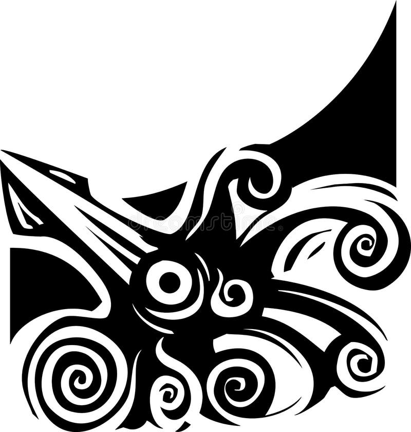 Reuze Pijlinktvis vector illustratie. Illustration of studie - 70624252