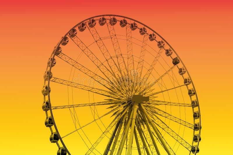 Reuzenrad stock afbeelding. Image of pret, schoonheid - 34847627