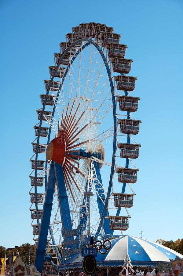 Reuzenrad, Prater, Wenen stock afbeelding. Image of groot - 30049003