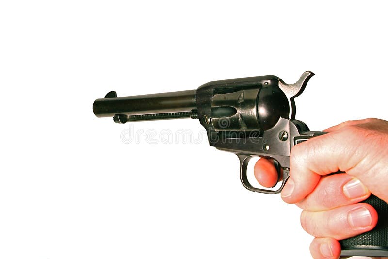 Revólver de la pistola foto de archivo. Imagen de ataque - 6030322
