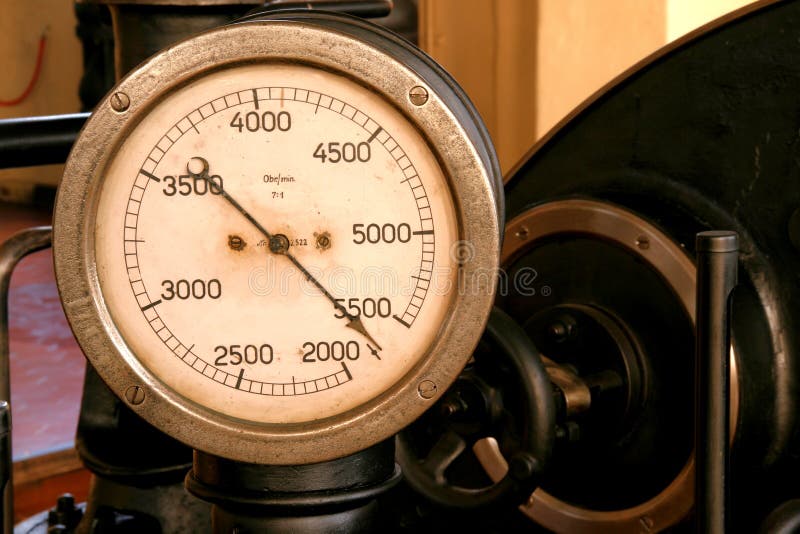 Rev counter tachometer stock image. Image of dial, measurement - 11234609