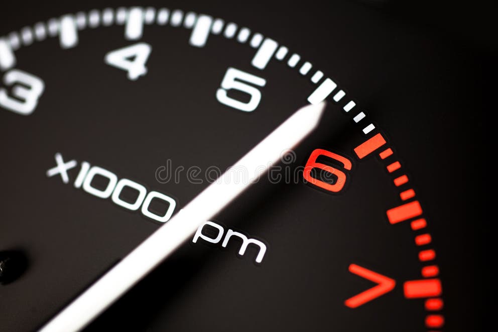 Rev counter tachometer stock image. Image of vehicle - 11234609