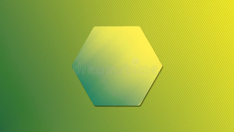 Reveal Hexagon Badge with Alpha Matte. Motion Graphics. 3D Render Loop ...