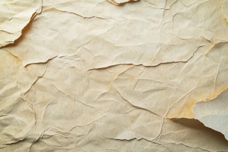 Reveal Old Crumpled Paper Texture and Torn Edge with Vintage Concept ...