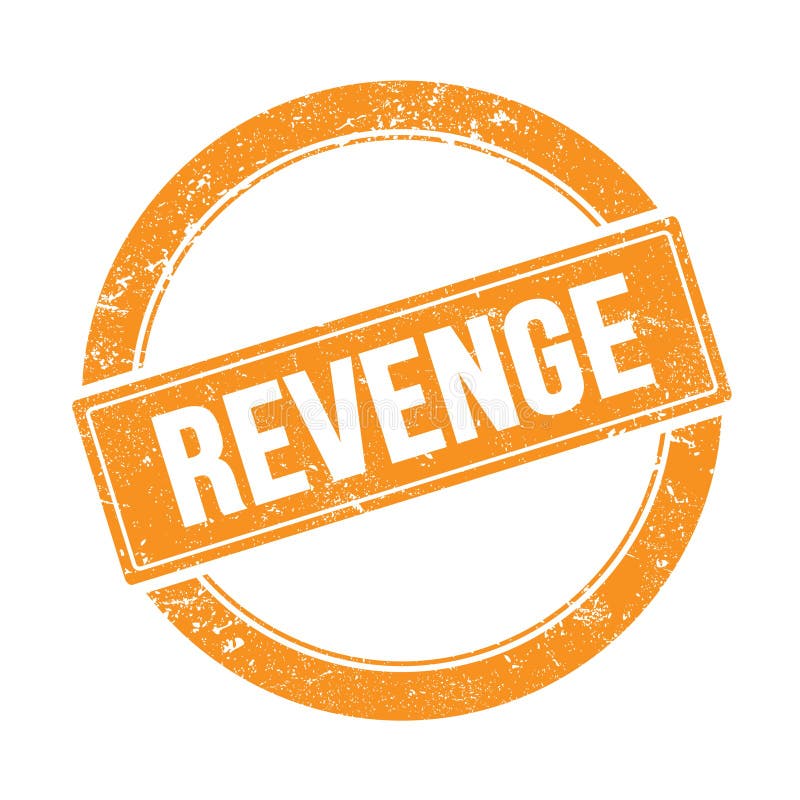 REVENGE Text Written on Green School Board Stock Illustration ...