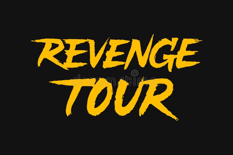 Revenge Tour Lettering Design Stock Vector - Illustration of modern ...