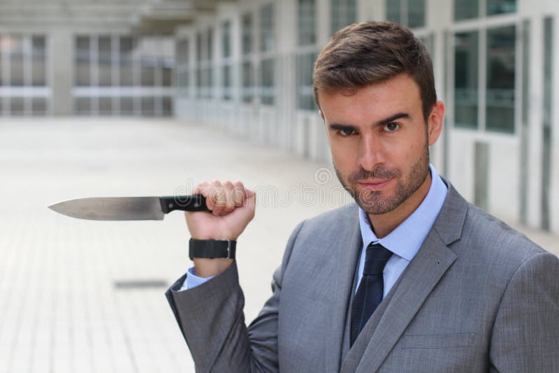 Revengeful Businessman Ready To Fight Stock Image - Image of defense ...
