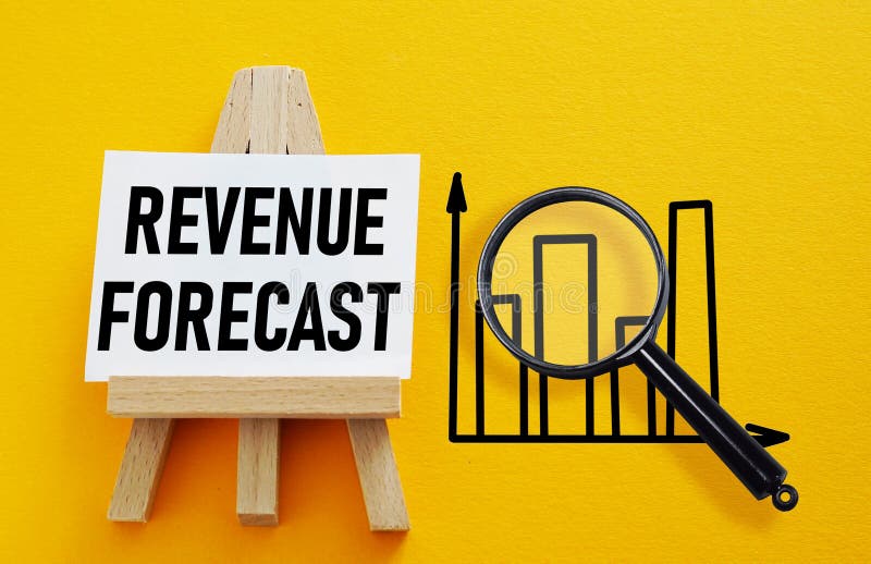 Revenue Forecast is Shown Using the Text and Picture of the Graph Stock ...