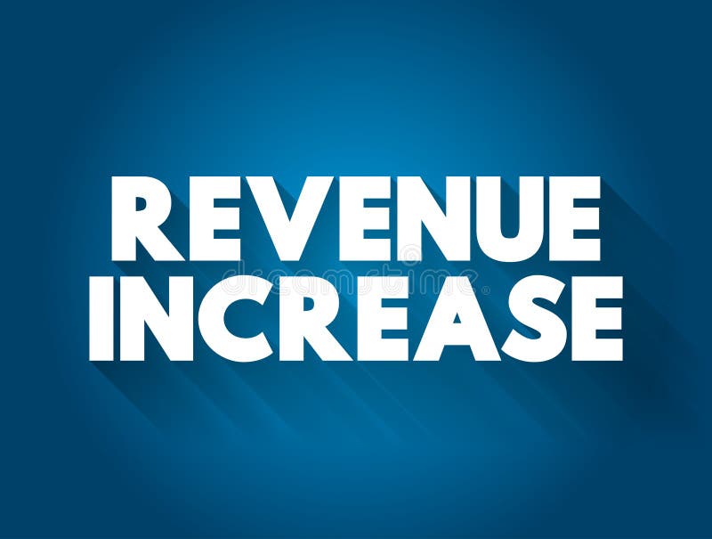 Revenue Increase Sales Financial Growth Business Concept on Virtual ...