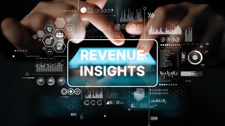 Revenue Insights Concept with Digital Graphs and Analytics Data ...