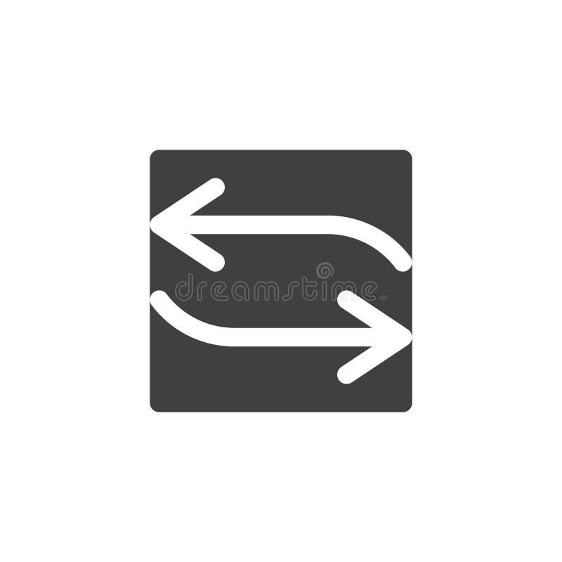 Reverse button vector icon stock vector. Illustration of simple - 276640338