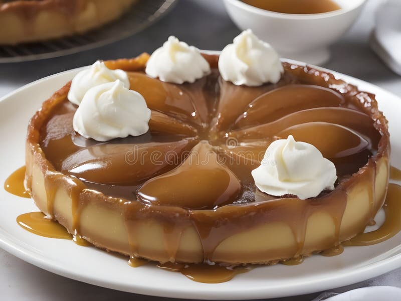 Reverse Caramel Apple Tart Delight Stock Image - Image of irresistible, baked: 307928777