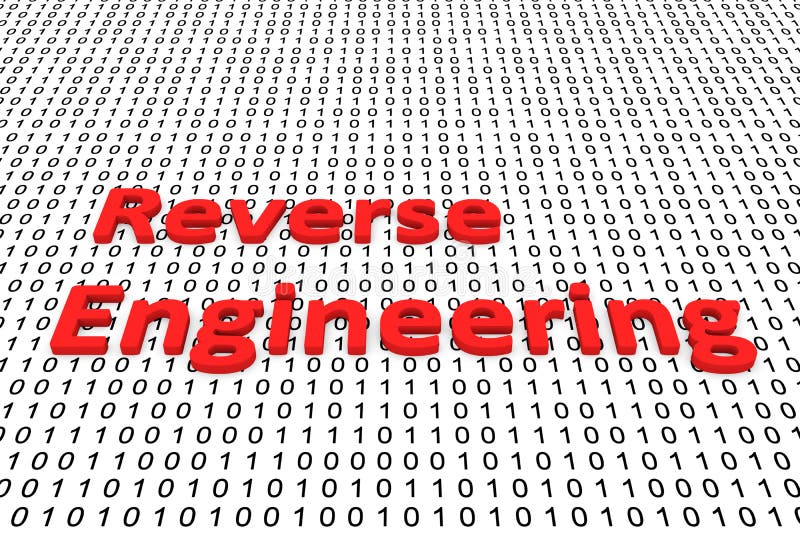 REVERSE ENGINEERING Concept Stock Illustration - Illustration of ...