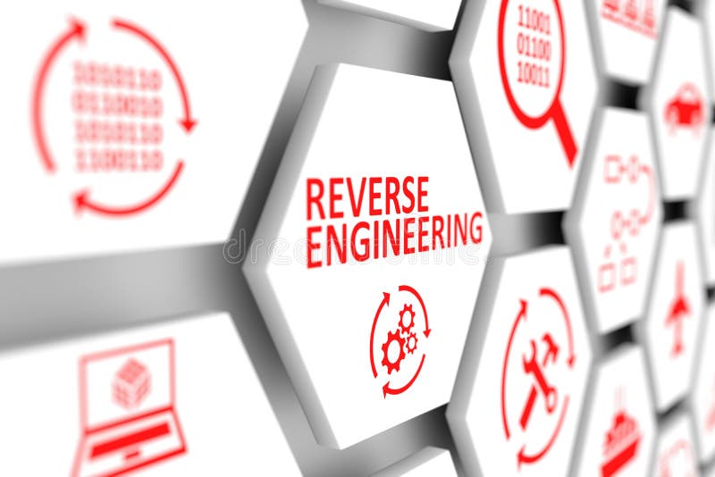 REVERSE ENGINEERING Concept Stock Illustration - Illustration of ...