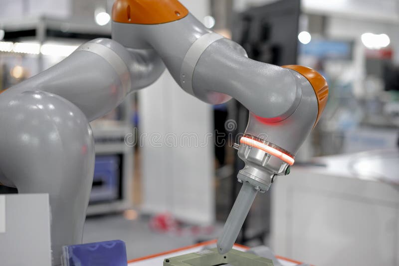 View of COBOT with Inspection Probe Stock Image - Image of technology ...
