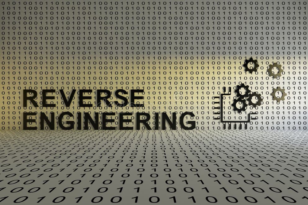 REVERSE ENGINEERING Concept Text Sunlight 3D Stock Illustration - Illustration of design ...