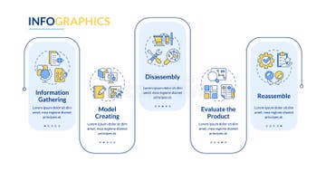 Reverse Engineering Process Rectangle Infographic Vector Stock Vector - Illustration of vector ...