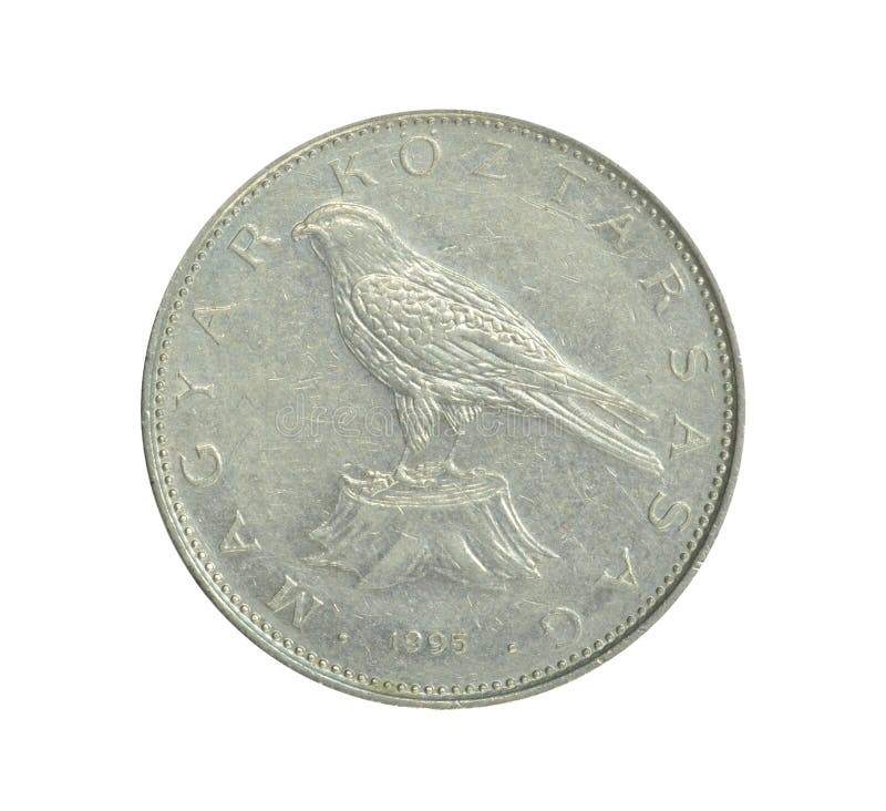 Reverse of 50 Forint Coin Made by Hungary Stock Image - Image of macro ...